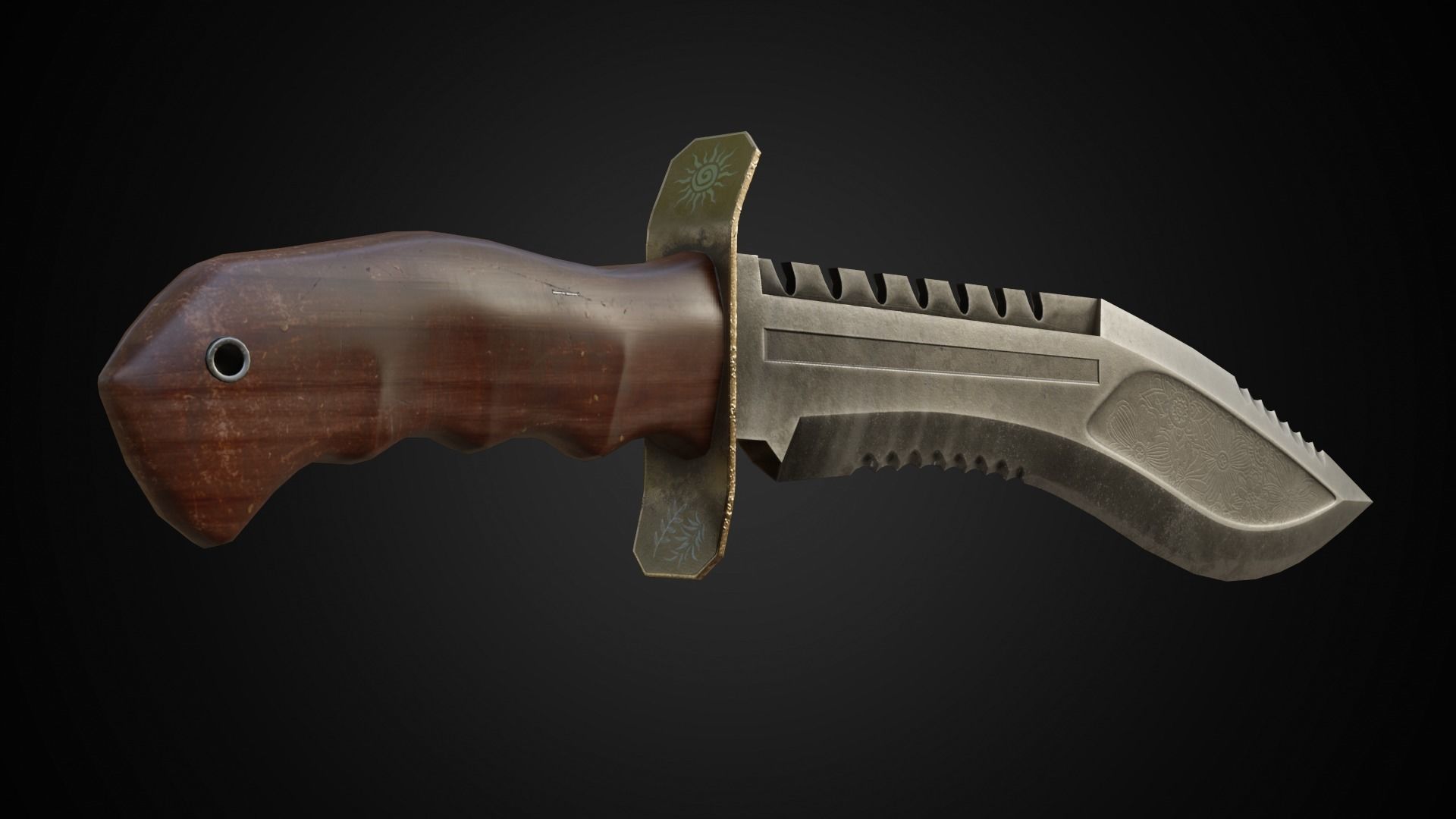 3D model Kukri knife skin standoff 2 VR / AR / low-poly | CGTrader