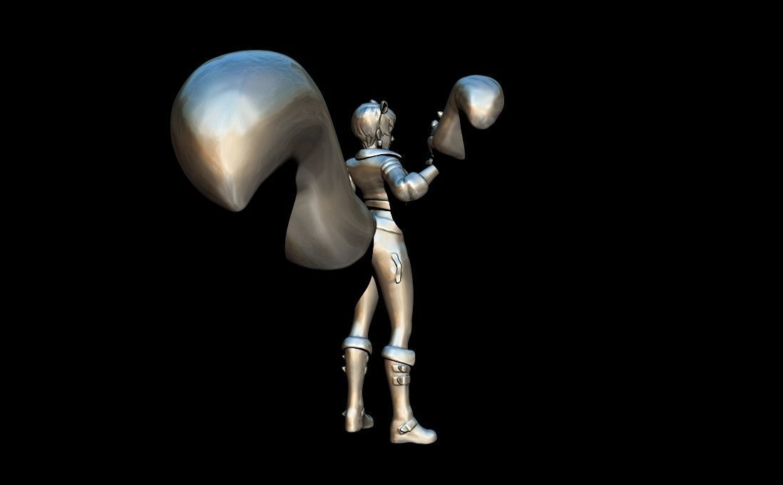 squirrel girl 3D model 3D printable | CGTrader