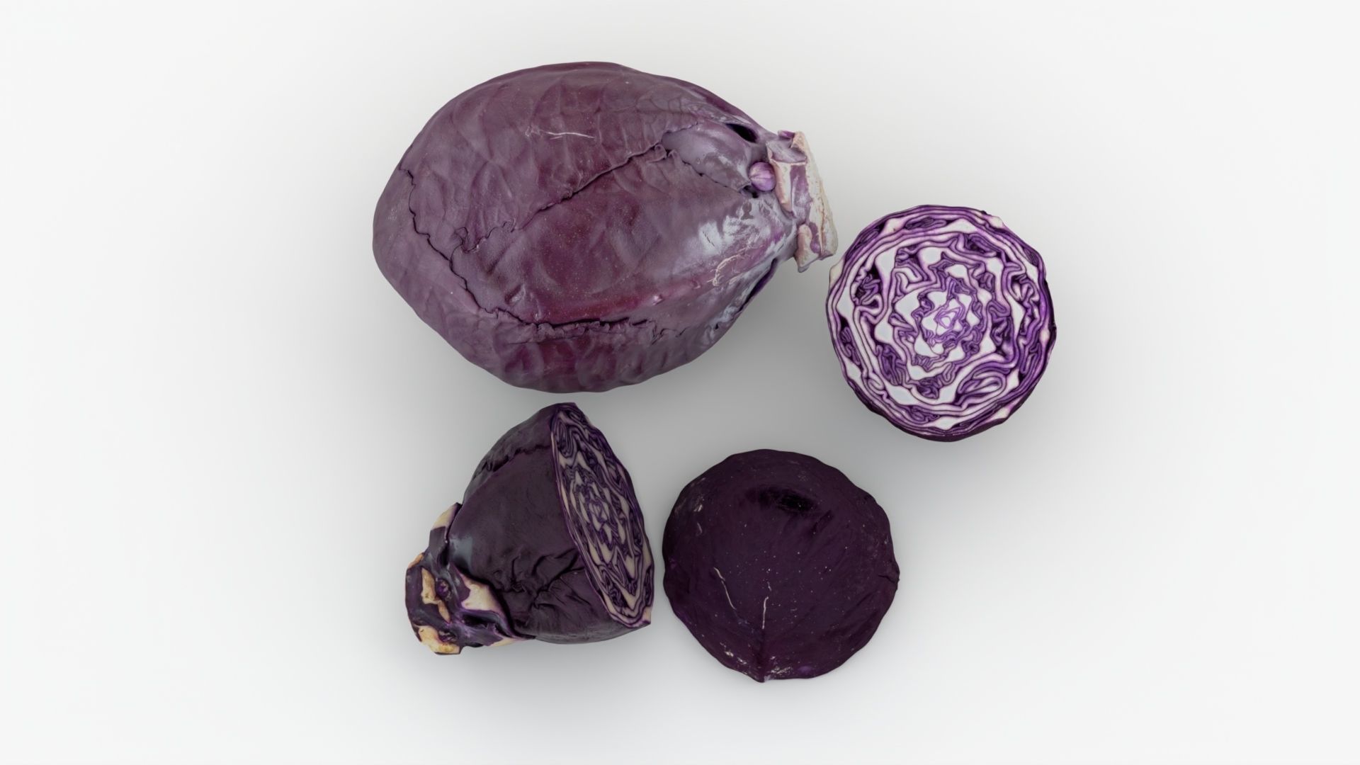 3D model Realistic Purple Cabbage VR / AR / low-poly | CGTrader