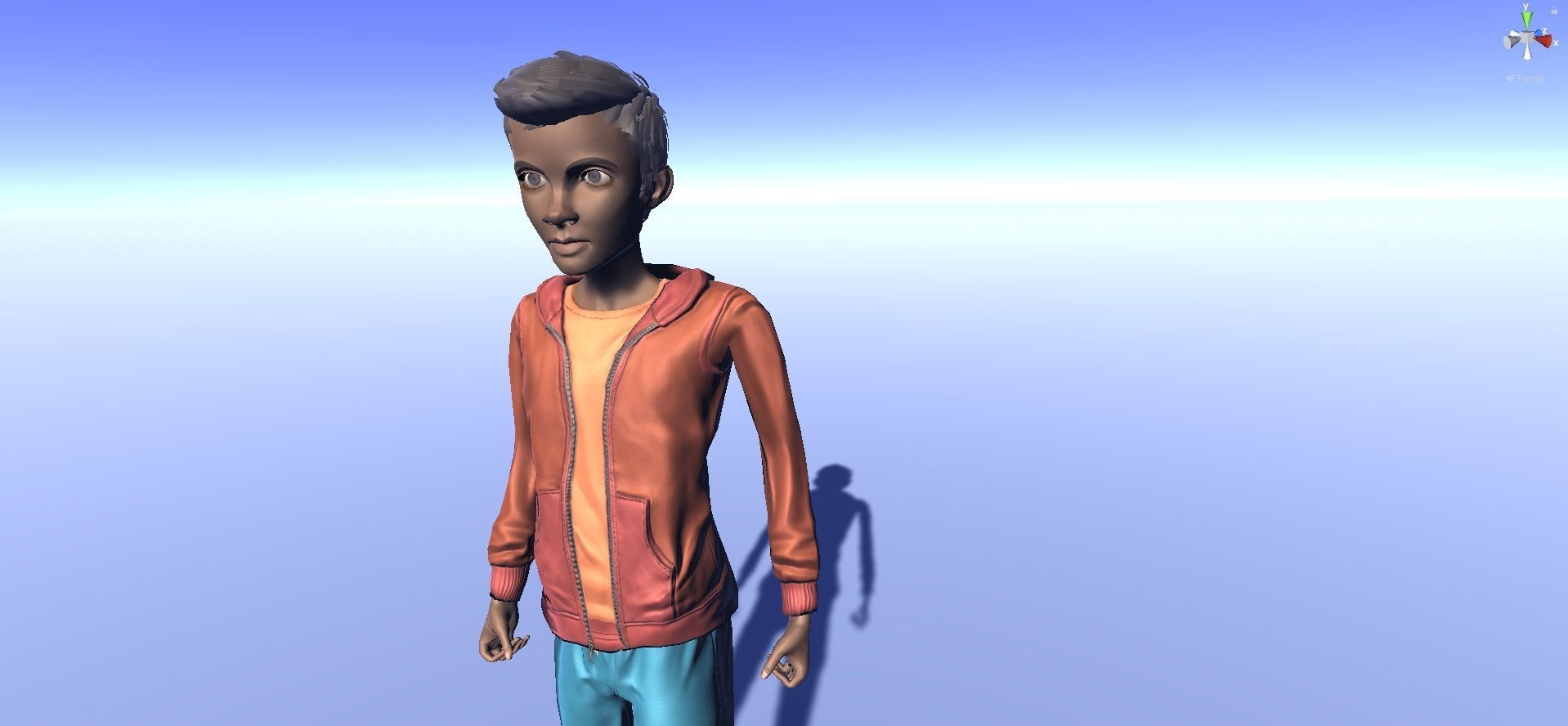 3D model Rony - animated rigged Toon Boy VR / AR / low-poly | CGTrader