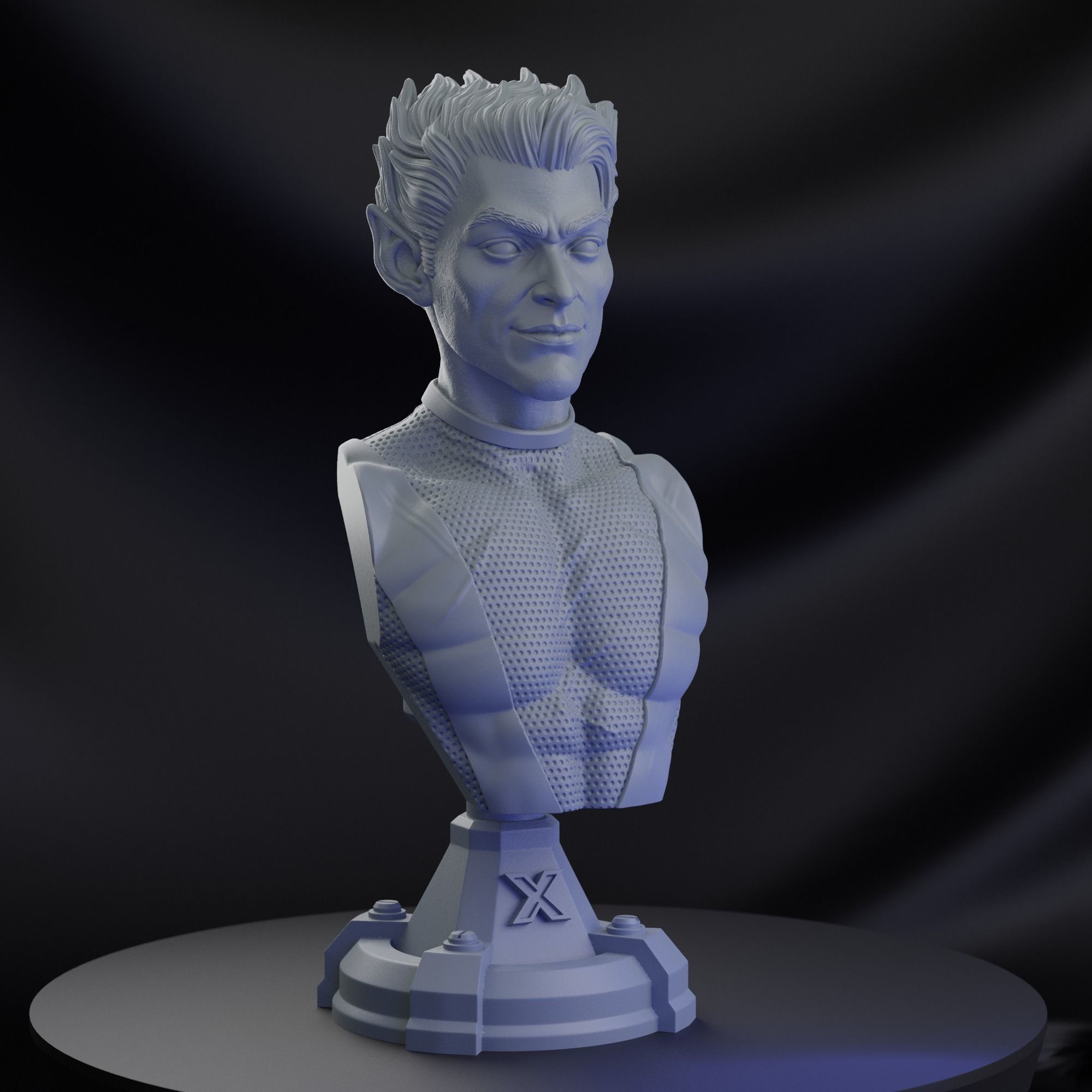 Nightcrawler X- MEN BUST 3D model 3D printable | CGTrader