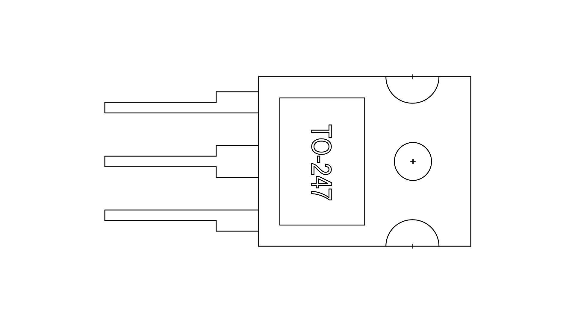 TO247 transistor case 3D model | CGTrader