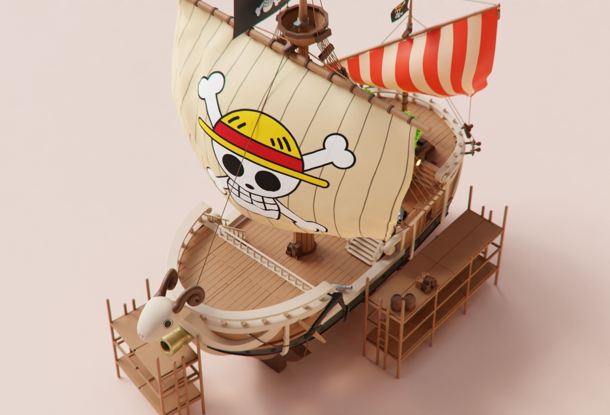 One Piece Going Merry Grand Ship 3D model | CGTrader One Piece Going Merry Grand Ship 3D model | CGTrader