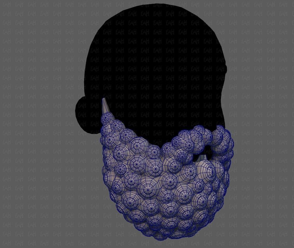 Beard V41 3D model | CGTrader