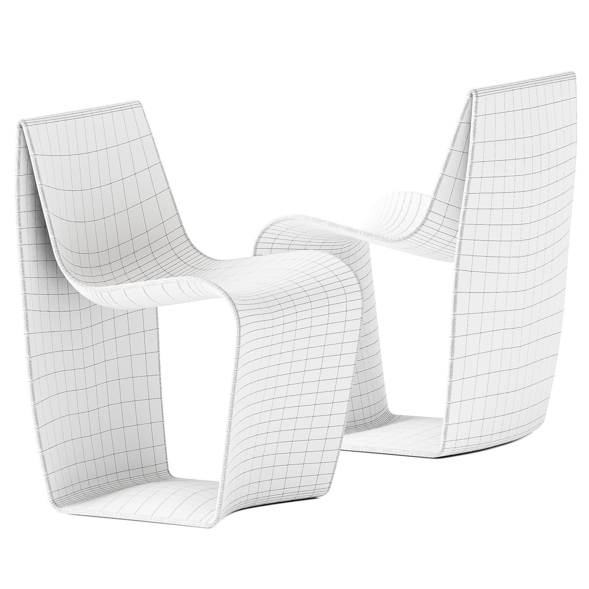 MDF Italia Sign Matt Chair 3D model | CGTrader