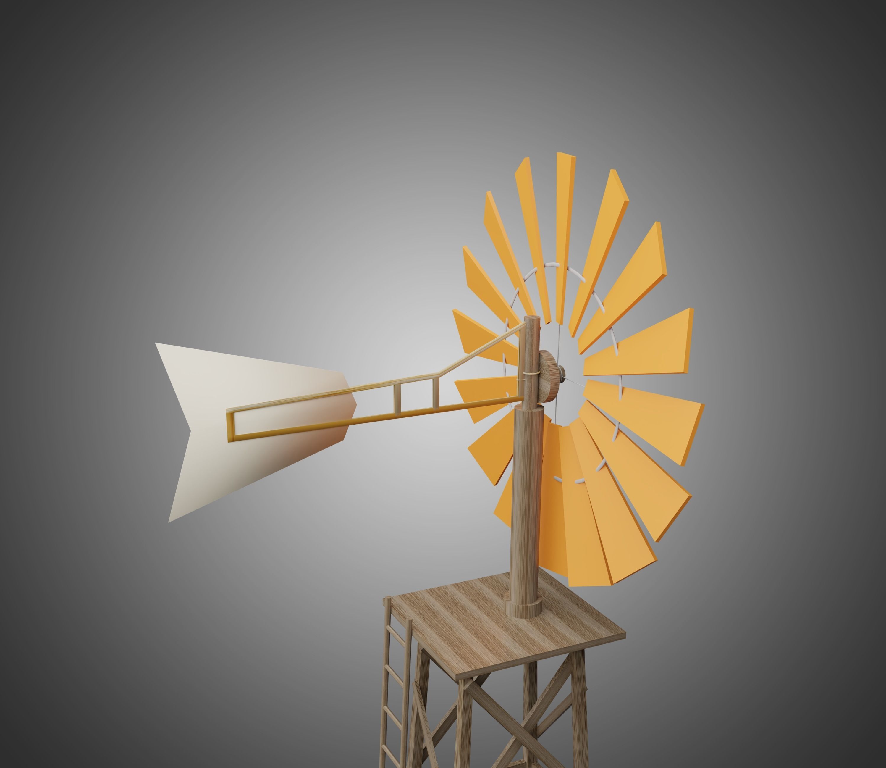 3D model Wind Mill-Games assets VR / AR / low-poly | CGTrader