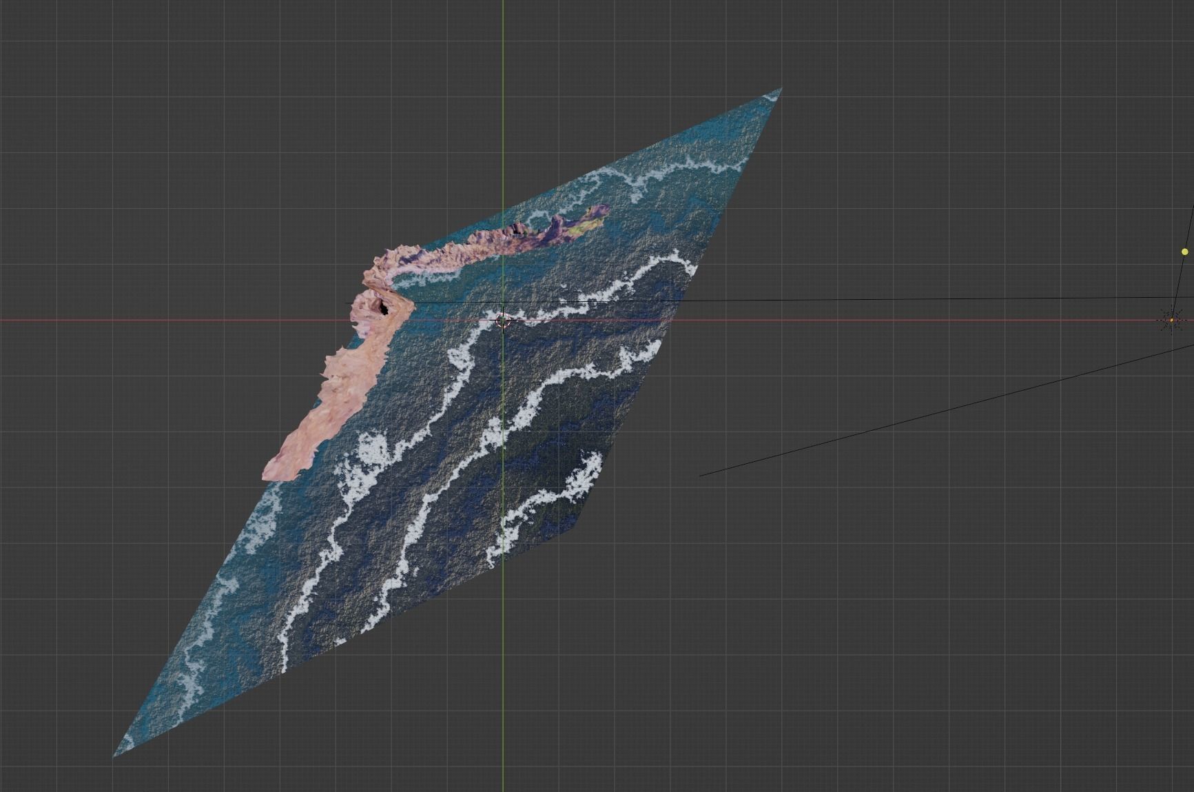 Photoscanned Cliffs with Procedural Ocean Texture 3D model | CGTrader