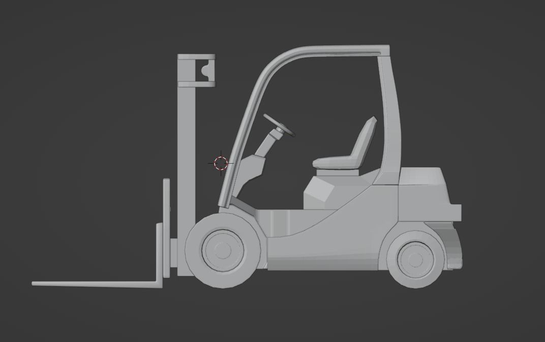 Forklift free 3D model | CGTrader