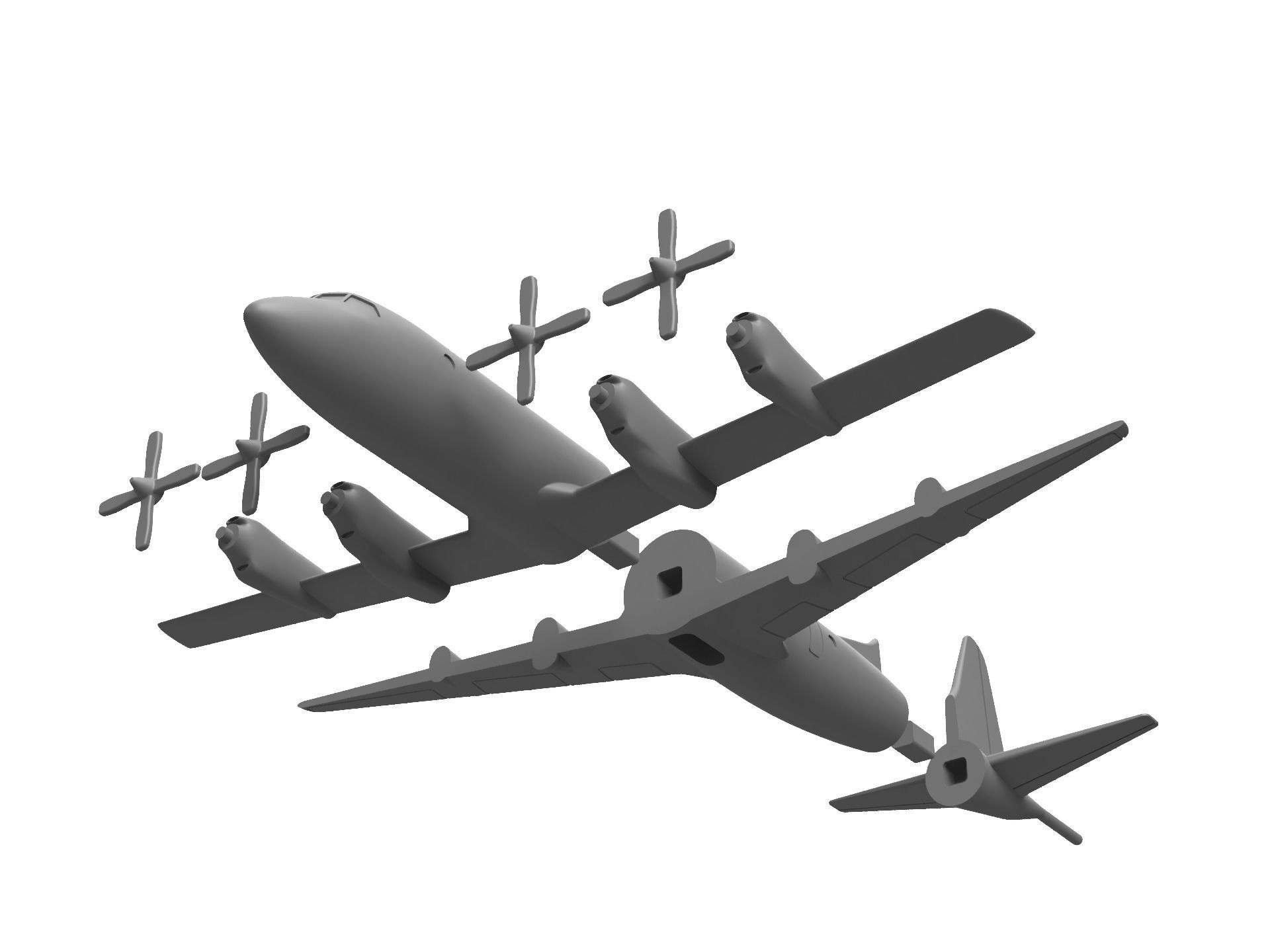 Lockheed P-3 Orion 3D model 3D printable | CGTrader