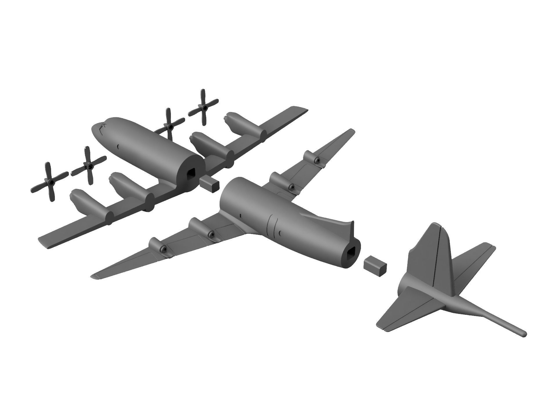 Lockheed P-3 Orion 3D model 3D printable | CGTrader