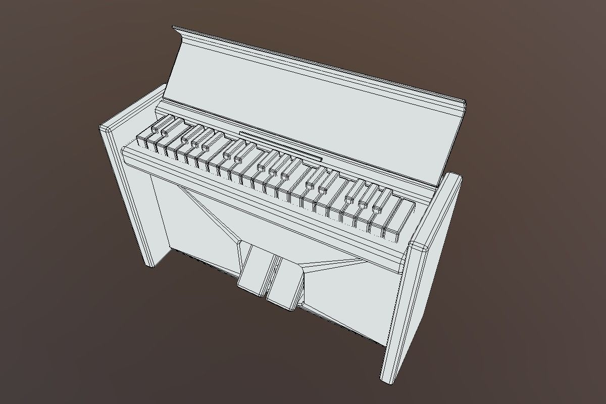 3D model Cute Electronic Piano VR / AR / low-poly | CGTrader