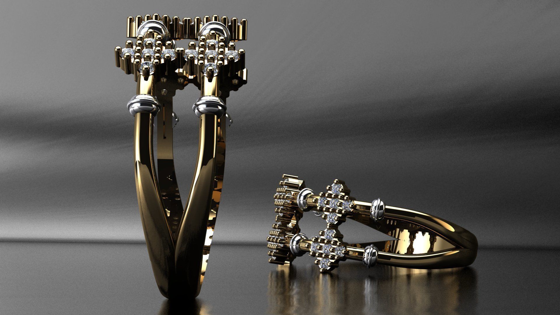 jewel ring 3D model 3D printable | CGTrader