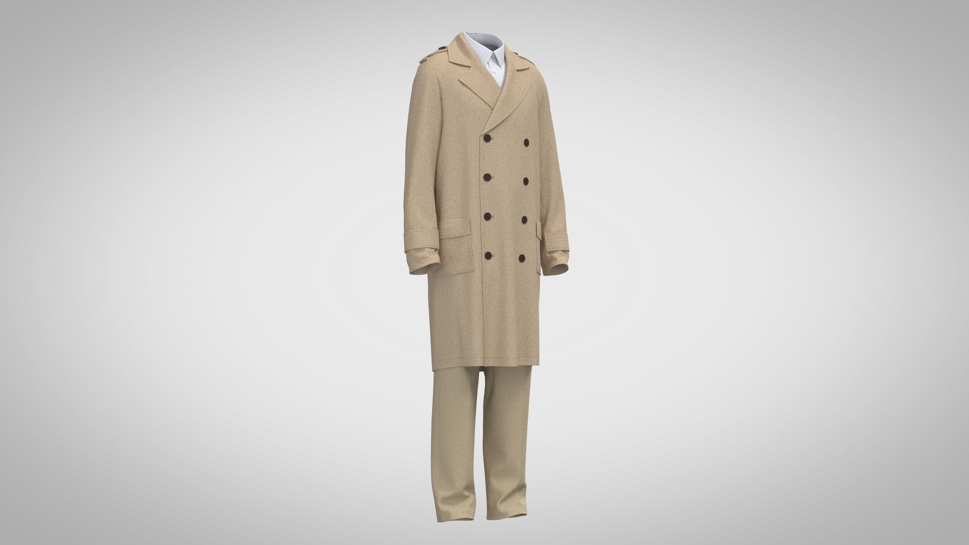 Military Coat 3D model | CGTrader