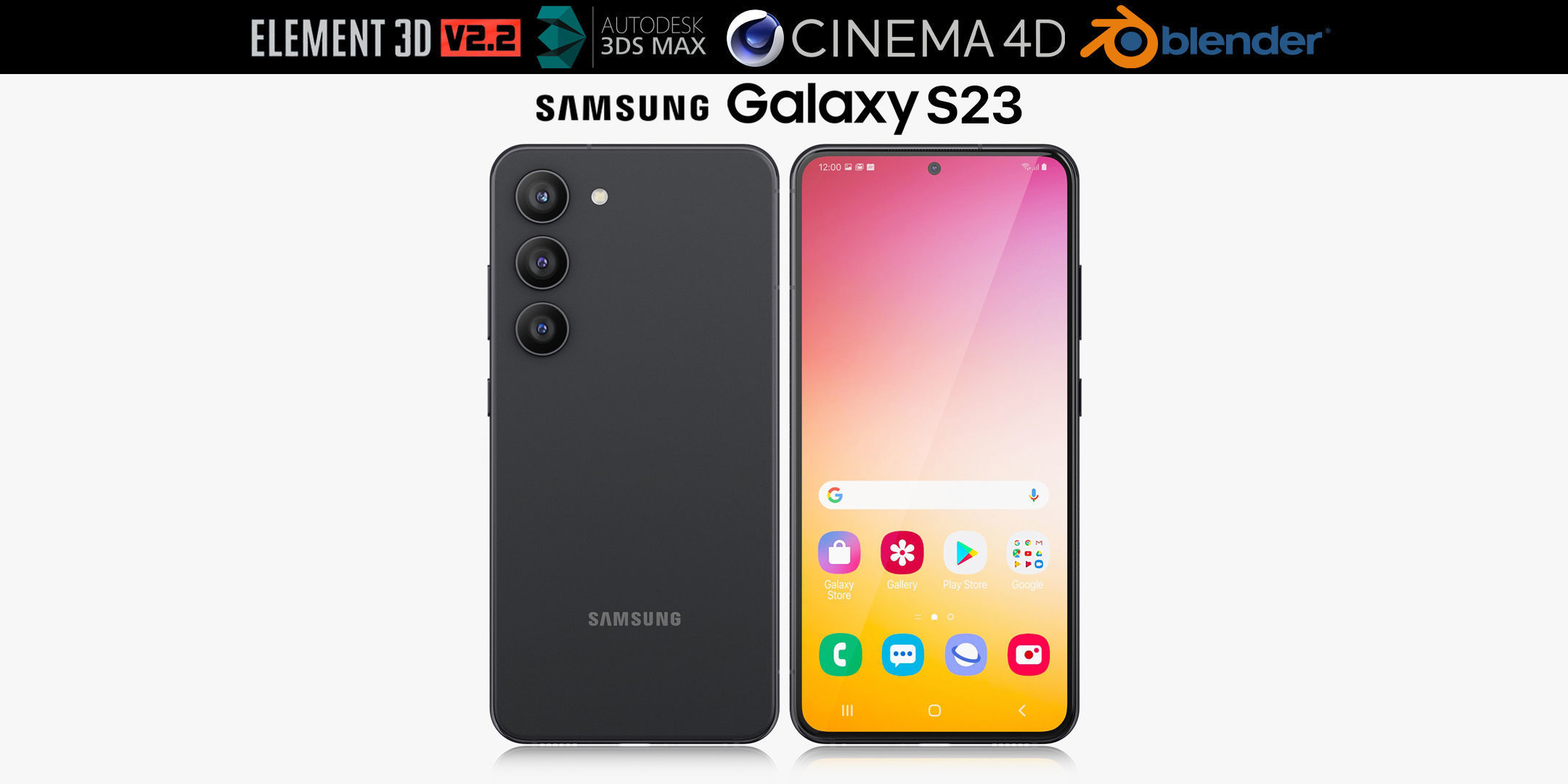 Samsung Galaxy S23 v1 3D model | CGTrader