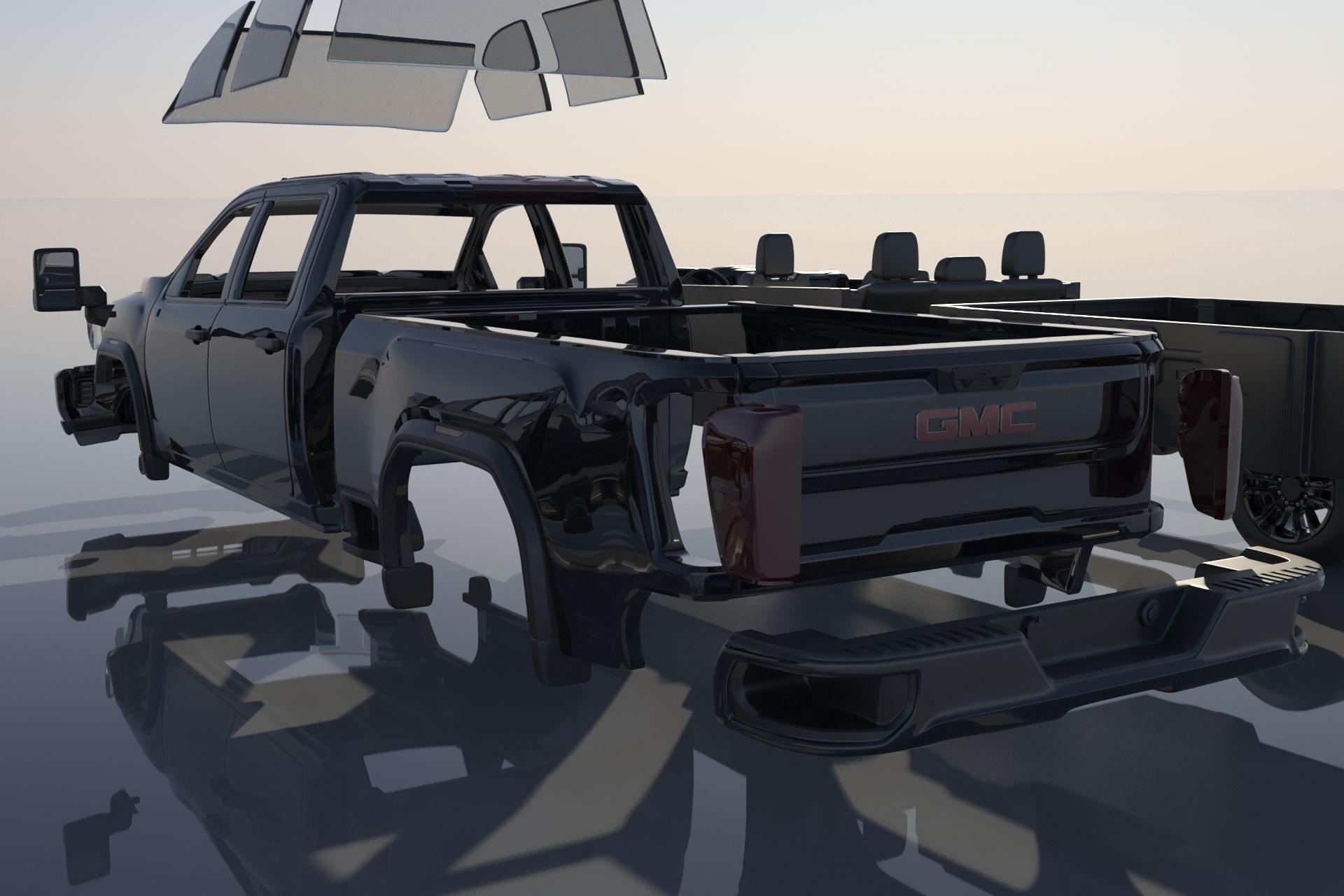 GMC Sierra 2500 2022 3D model 3D printable | CGTrader