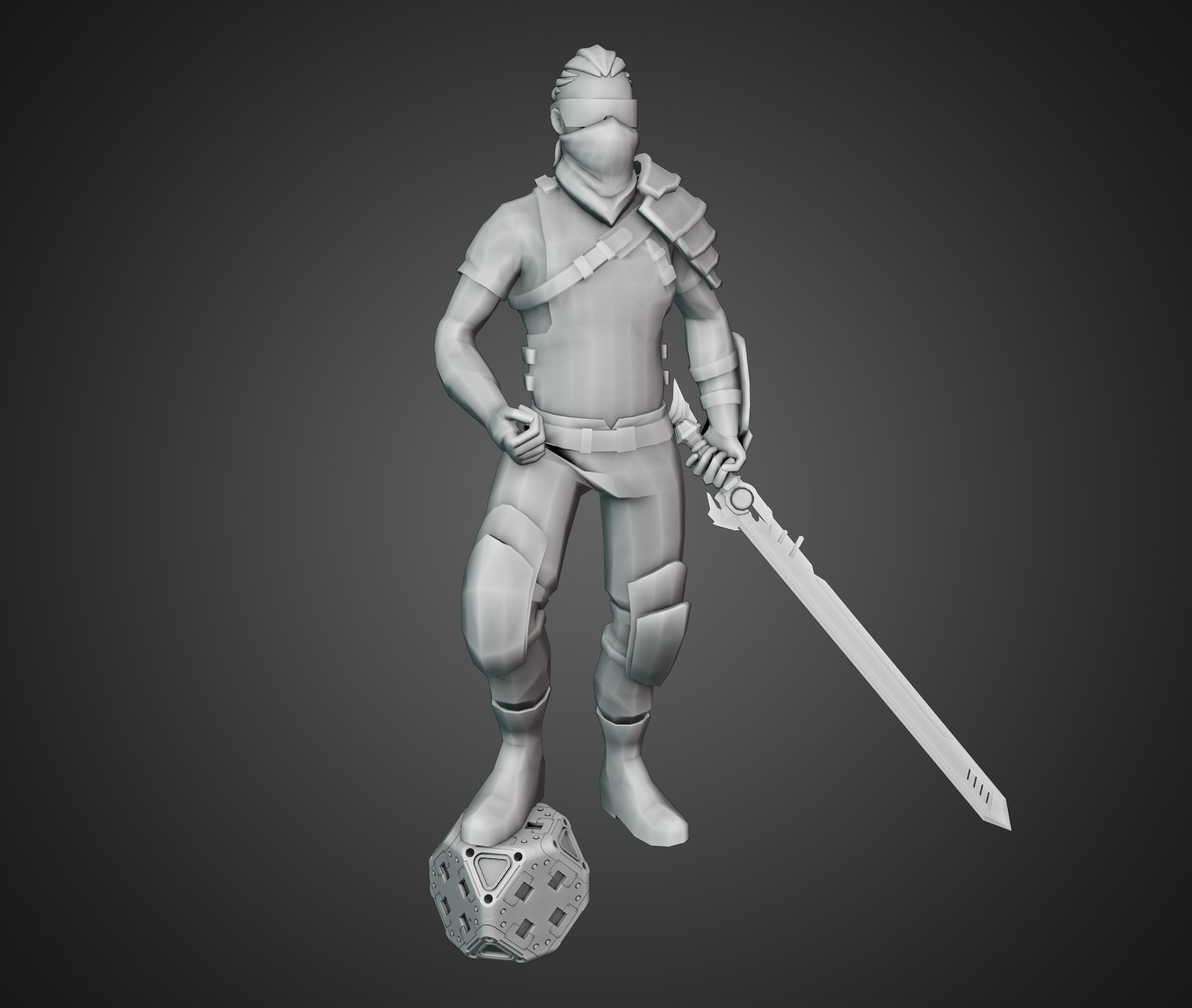 3D model 3d Ninja gaming character VR / AR / low-poly | CGTrader