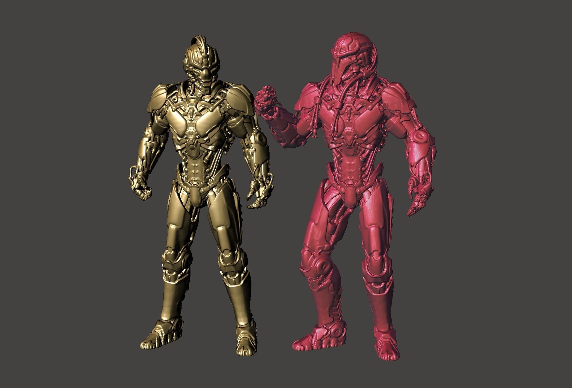 CYRAX and SECTOR - MORTAL KOMBAT 11 CYBORG MK11 Hi-Poly STL 3D model 3D ...