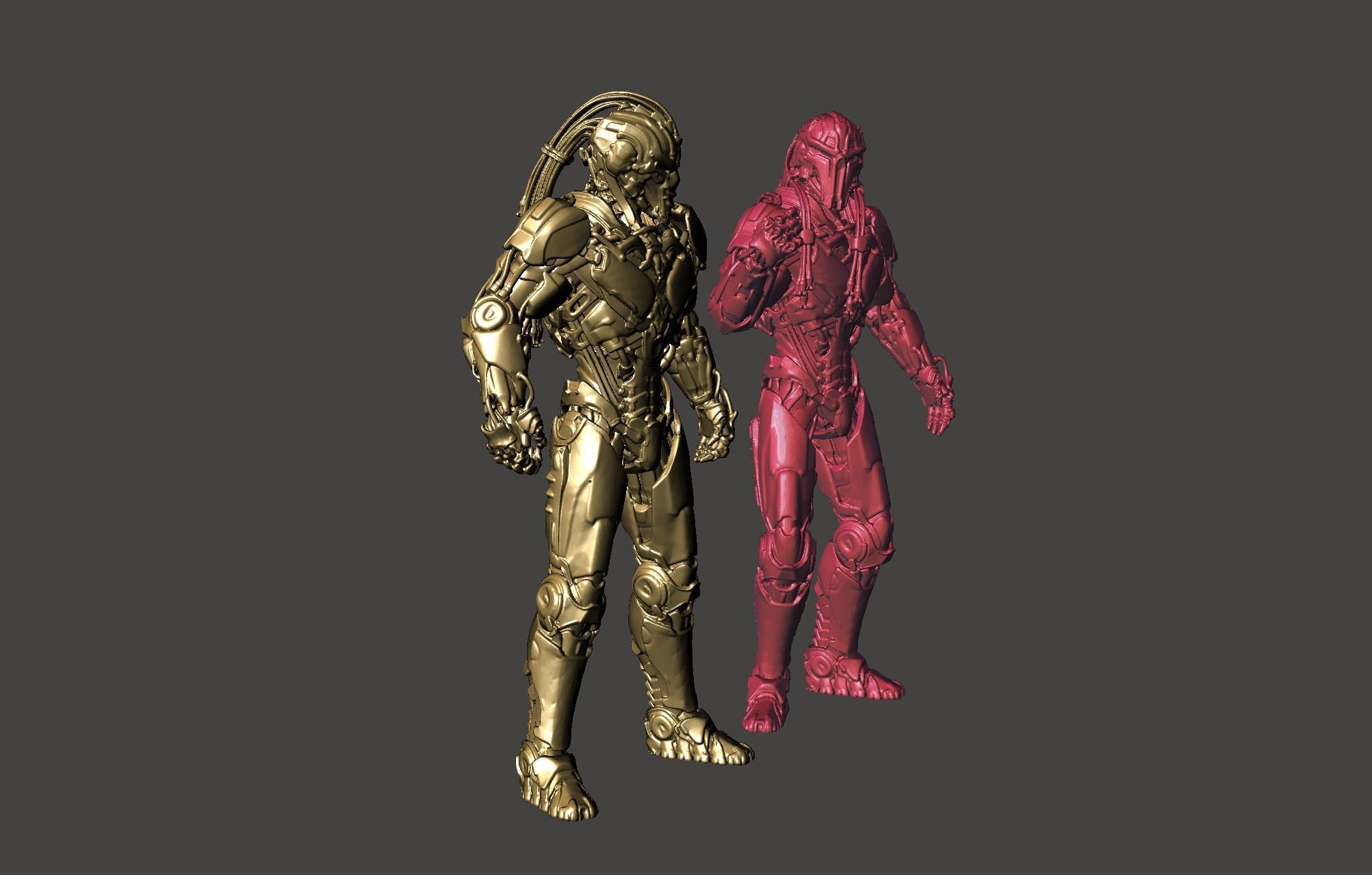 CYRAX and SECTOR - MORTAL KOMBAT 11 CYBORG MK11 Hi-Poly STL 3D model 3D ...