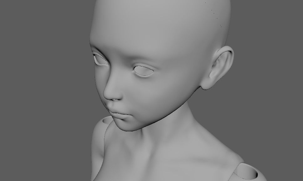 BJD movable joint doll girl Lainey ball joint doll 3D model 3D ...