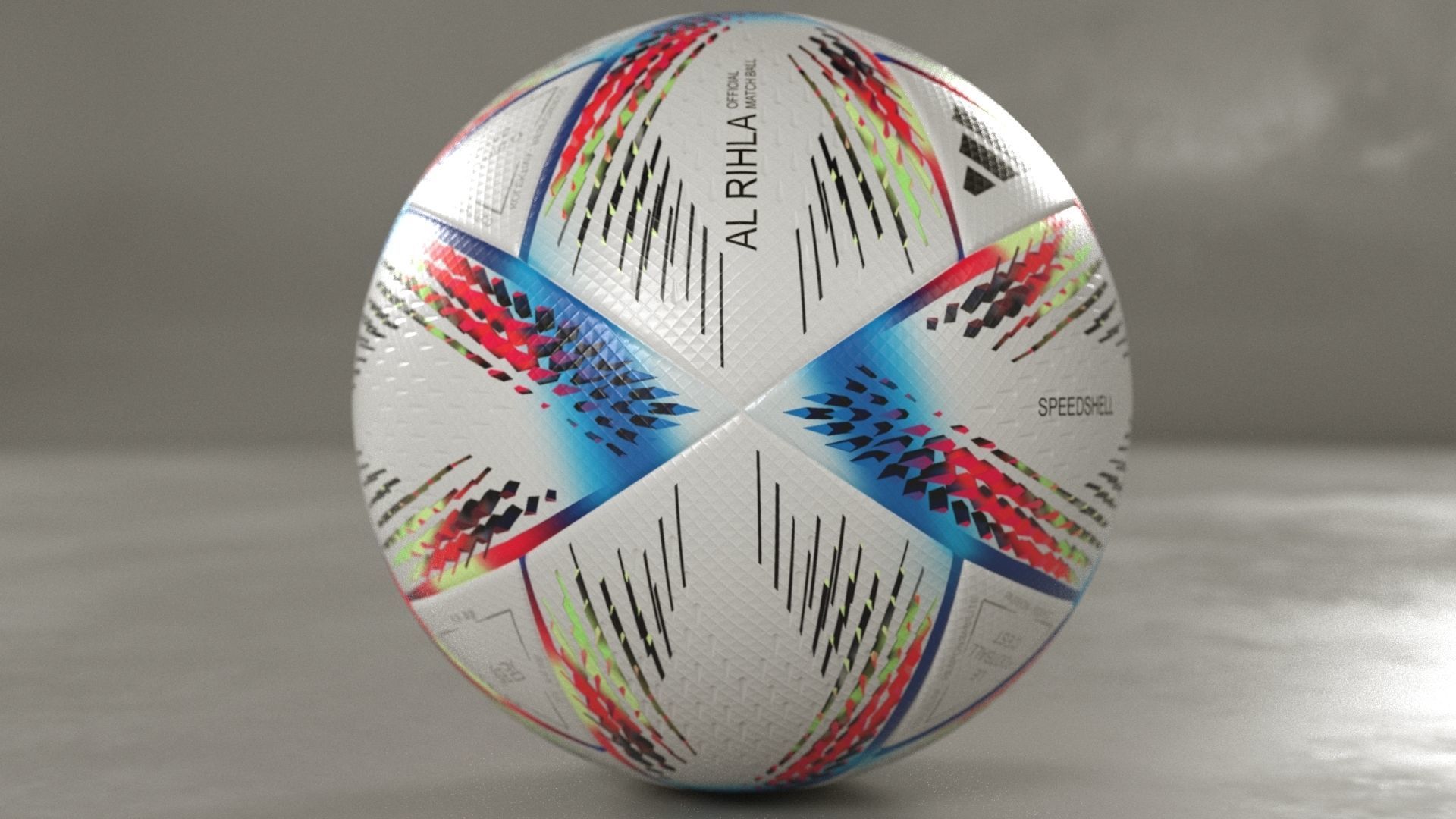 Ball Adidas Al Rihla world cup 2022 football 3D model | CGTrader