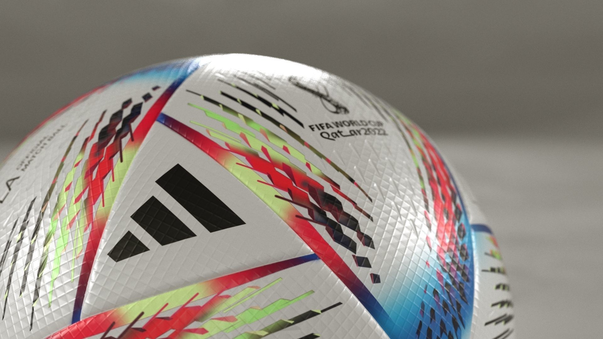 Ball Adidas Al Rihla world cup 2022 football 3D model | CGTrader