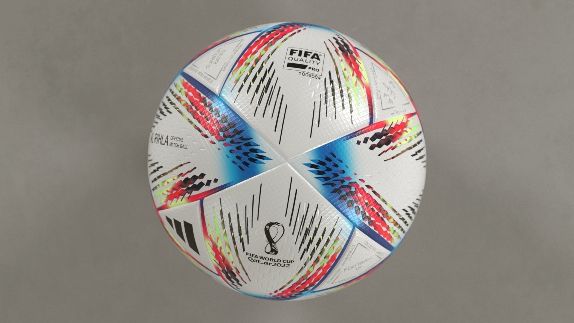 Ball Adidas Al Rihla world cup 2022 football 3D model | CGTrader
