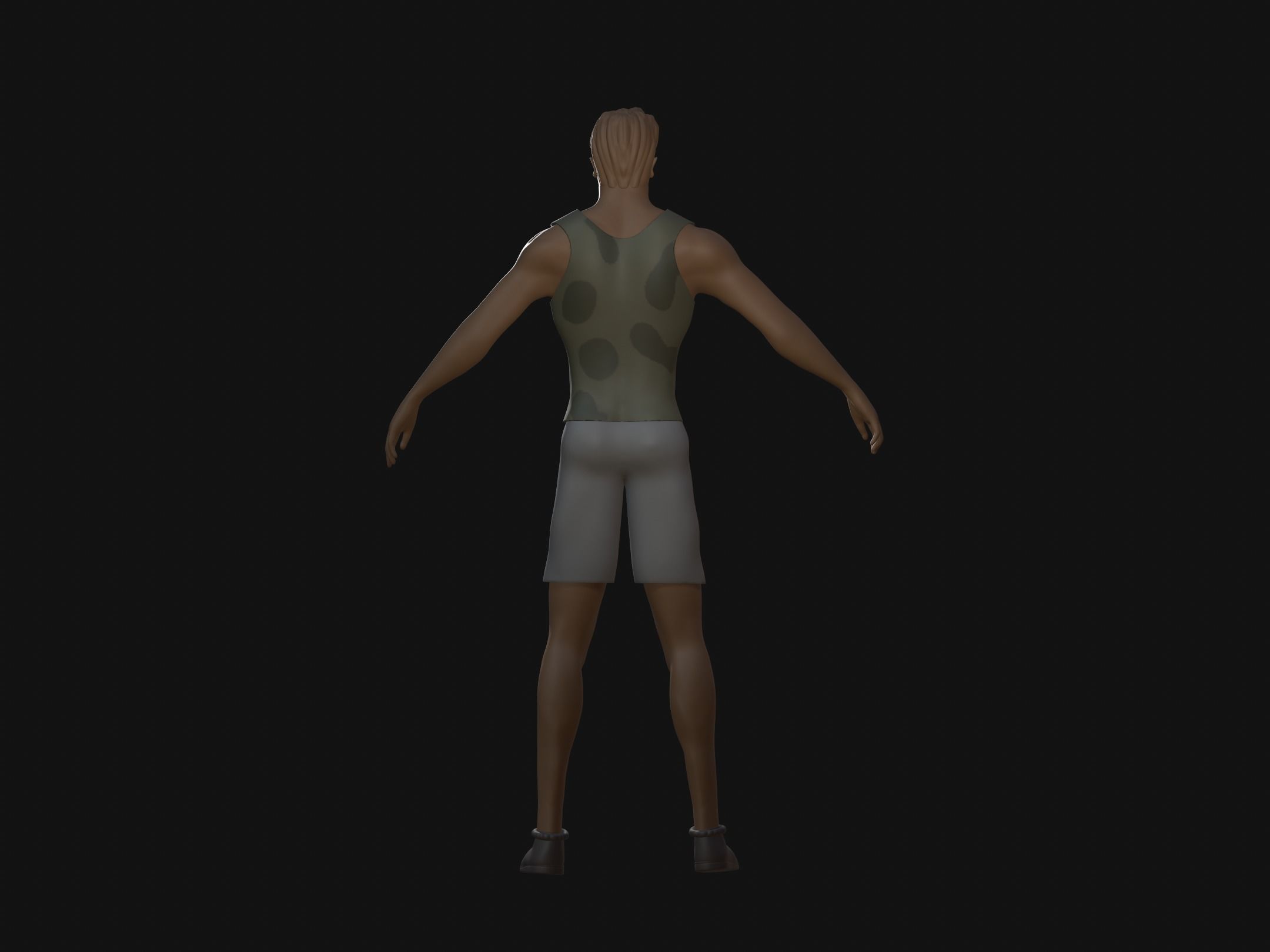 casual army character 3D model | CGTrader
