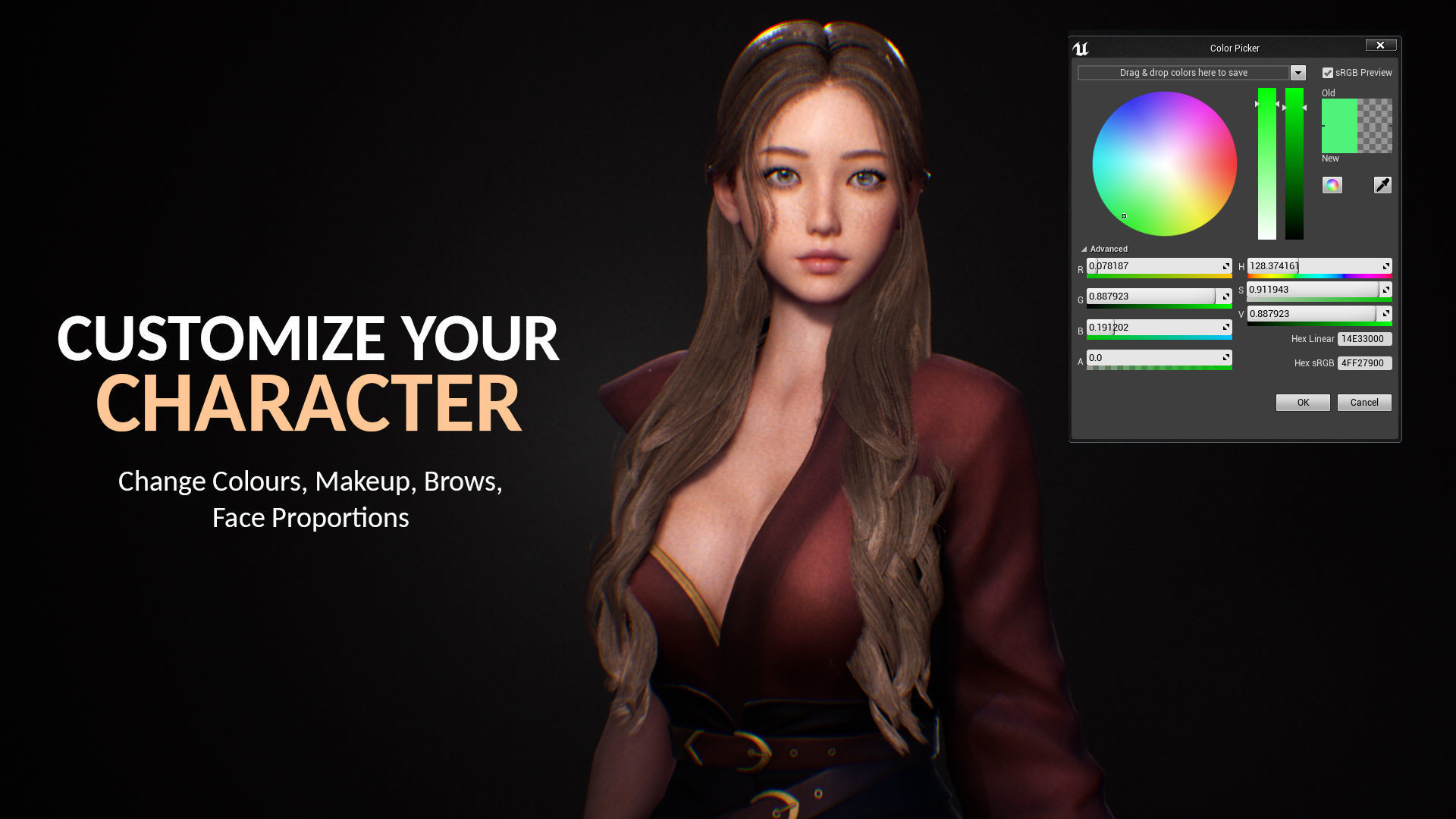 3D model Katana Girl Satomi - F2 - Animated Rigged Game Ready Character VR / AR / low-poly ...