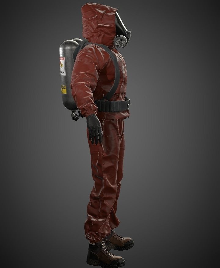 Hazmat military 3D model animated rigged | CGTrader