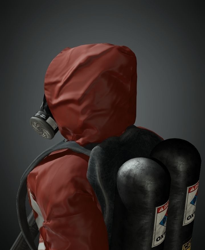 Hazmat military 3D model animated rigged | CGTrader