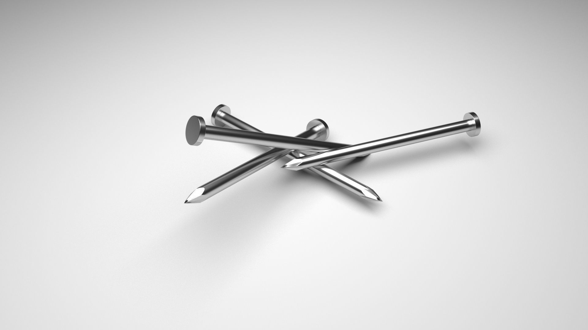Steel Nails 3D model | CGTrader