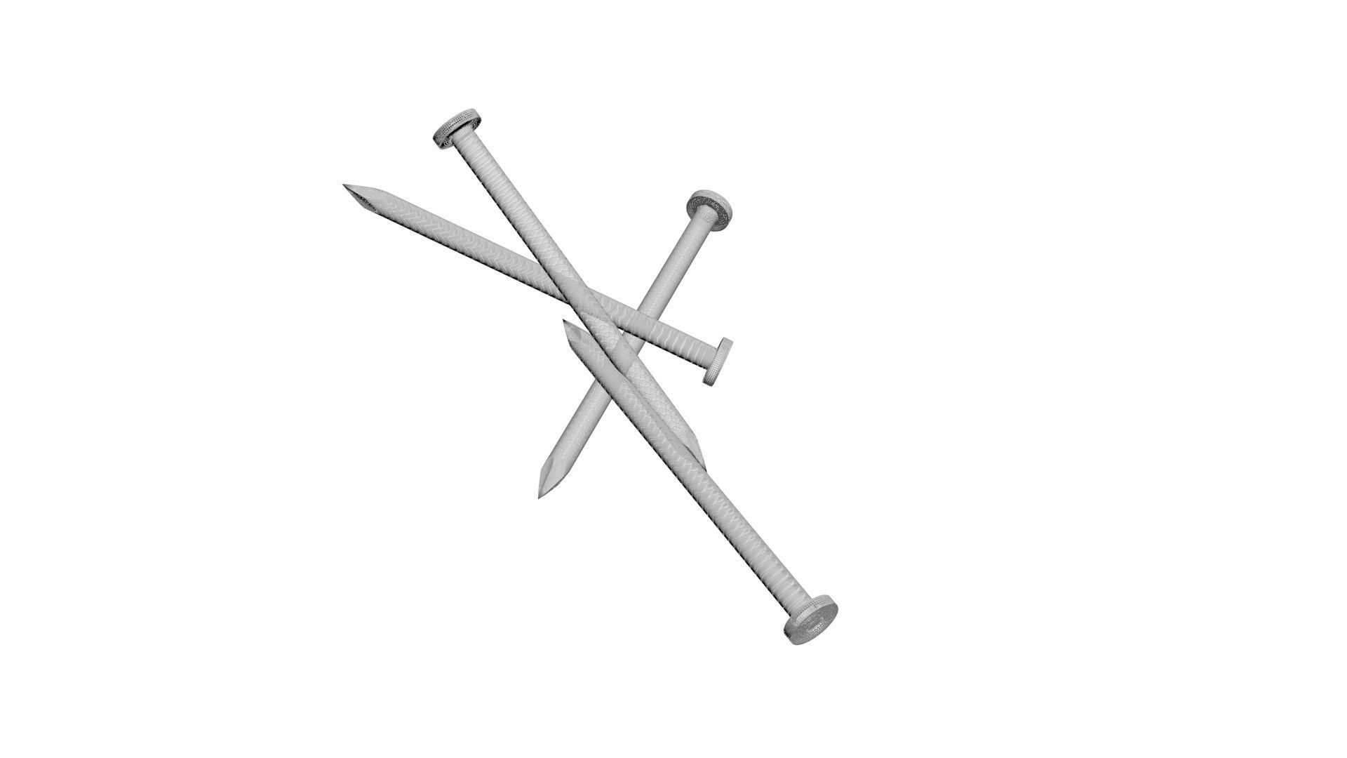 Steel Nails 3D model | CGTrader