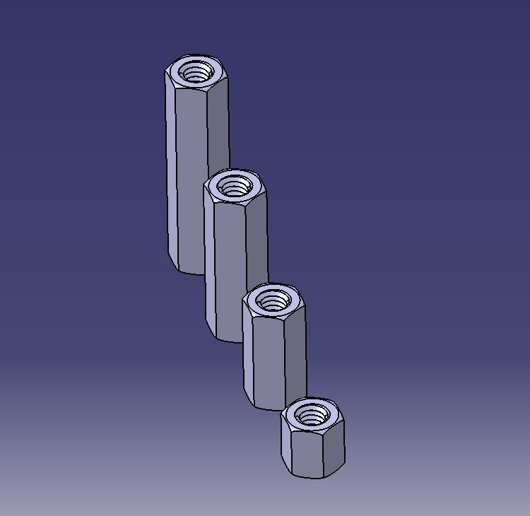 M12 Hexagonal Stud Connector 3D model 3D printable | CGTrader