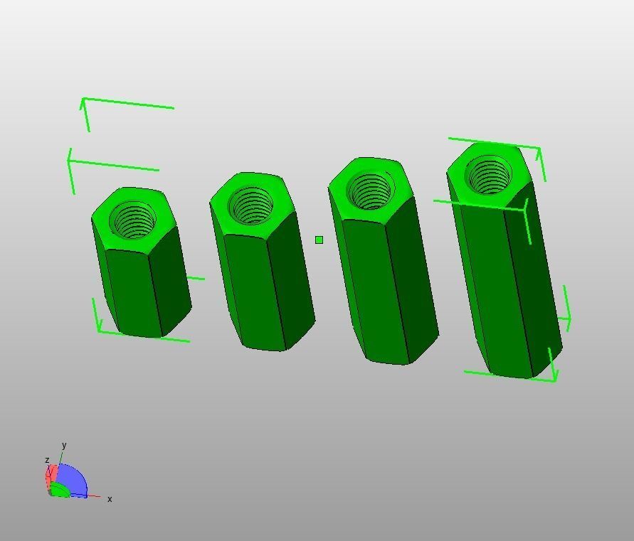 M20 Hexagonal Stud Connector 3D model 3D printable | CGTrader