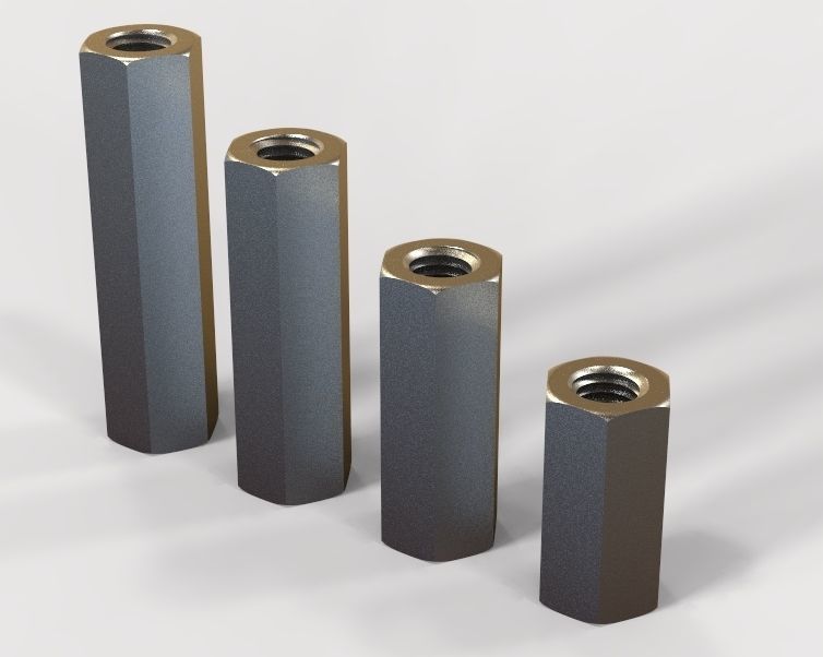 M20 Hexagonal Stud Connector 3D model 3D printable | CGTrader