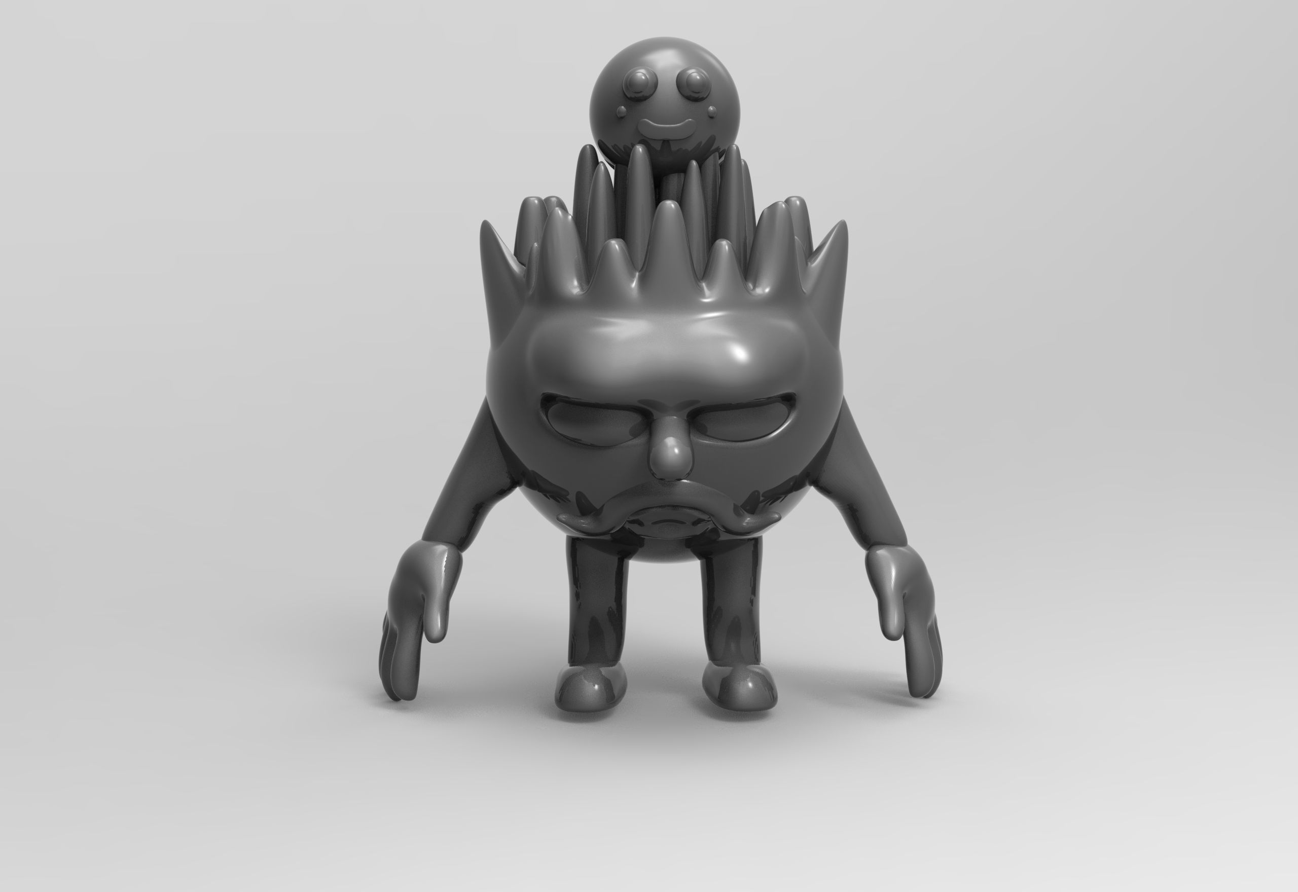 Virus defender cute toy 3D 3D model 3D printable | CGTrader