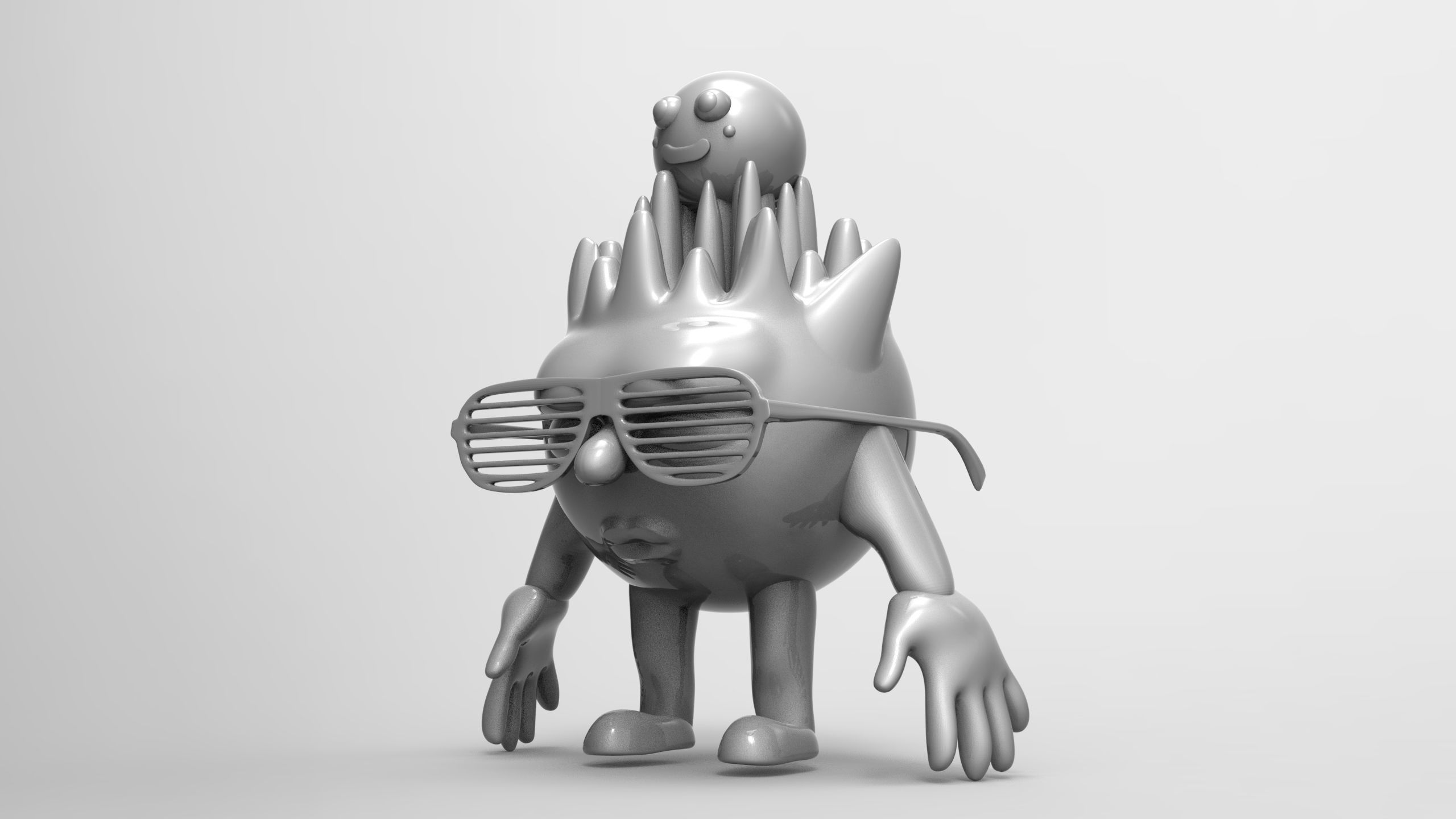 Virus defender cute toy 3D 3D model 3D printable | CGTrader