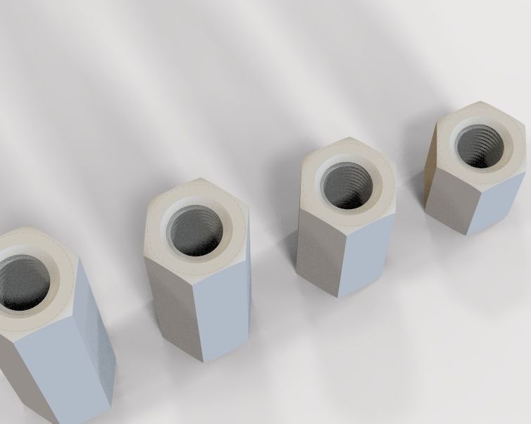 M30 Hexagonal Stud Connector 3D model 3D printable | CGTrader
