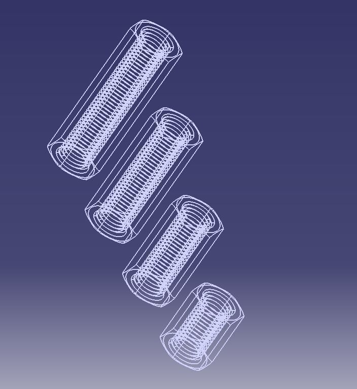 M30 Hexagonal Stud Connector 3D model 3D printable | CGTrader