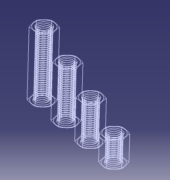 M30 Hexagonal Stud Connector 3D model 3D printable | CGTrader