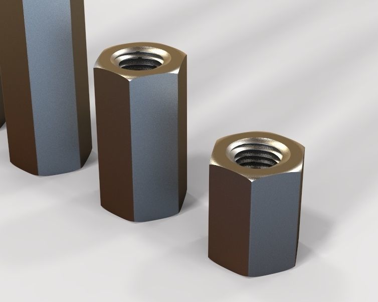 M30 Hexagonal Stud Connector 3D model 3D printable | CGTrader