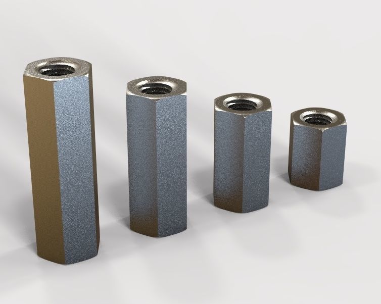 M30 Hexagonal Stud Connector 3D model 3D printable | CGTrader