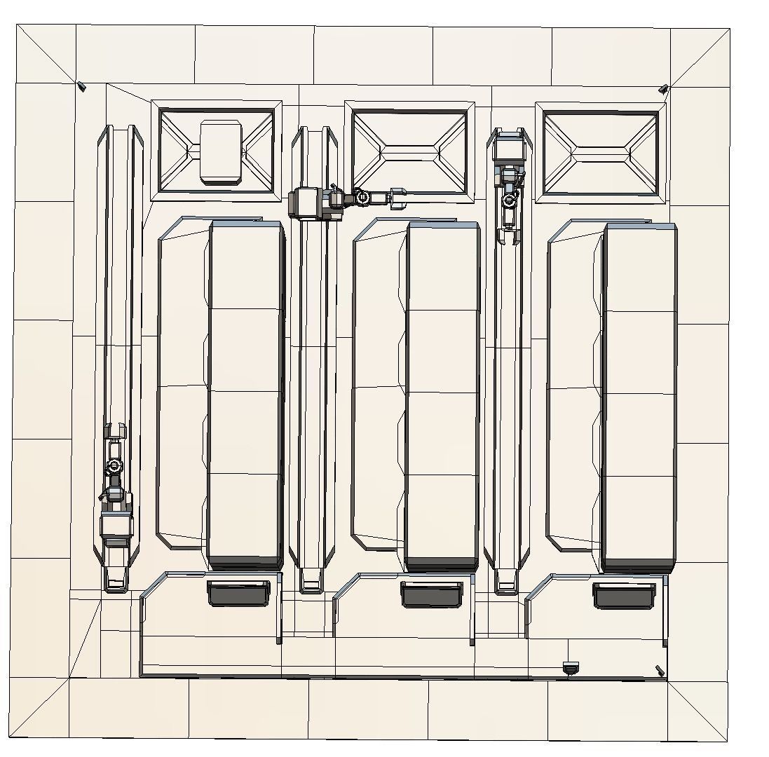 3D model isometrical WareHouse platform upgrade 02 VR / AR / low-poly ...