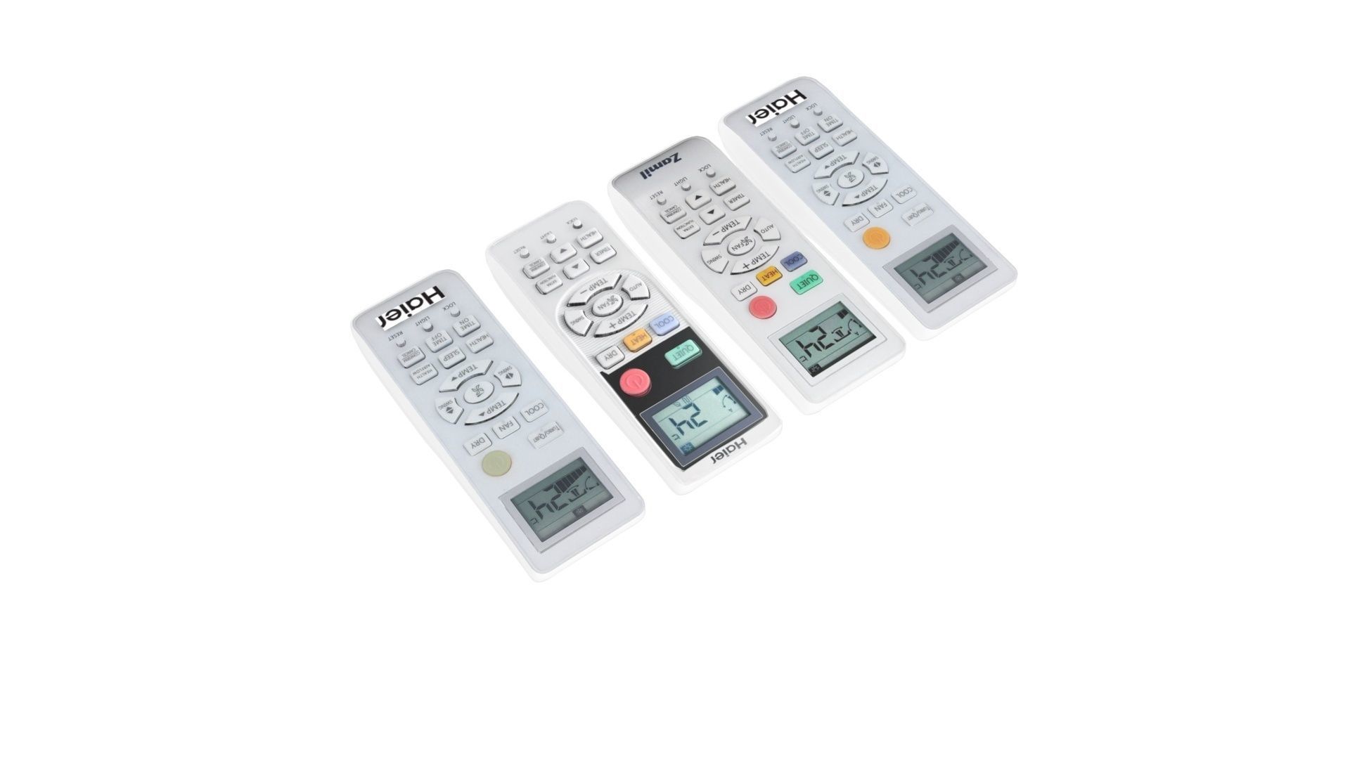 Haier Air Conditioner Remote Controls Set 3D model | CGTrader