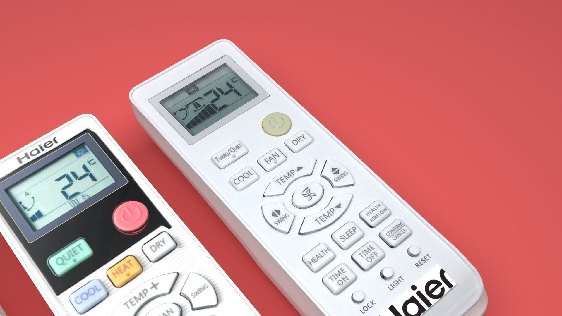Haier Air Conditioner Remote Controls Set 3D model | CGTrader