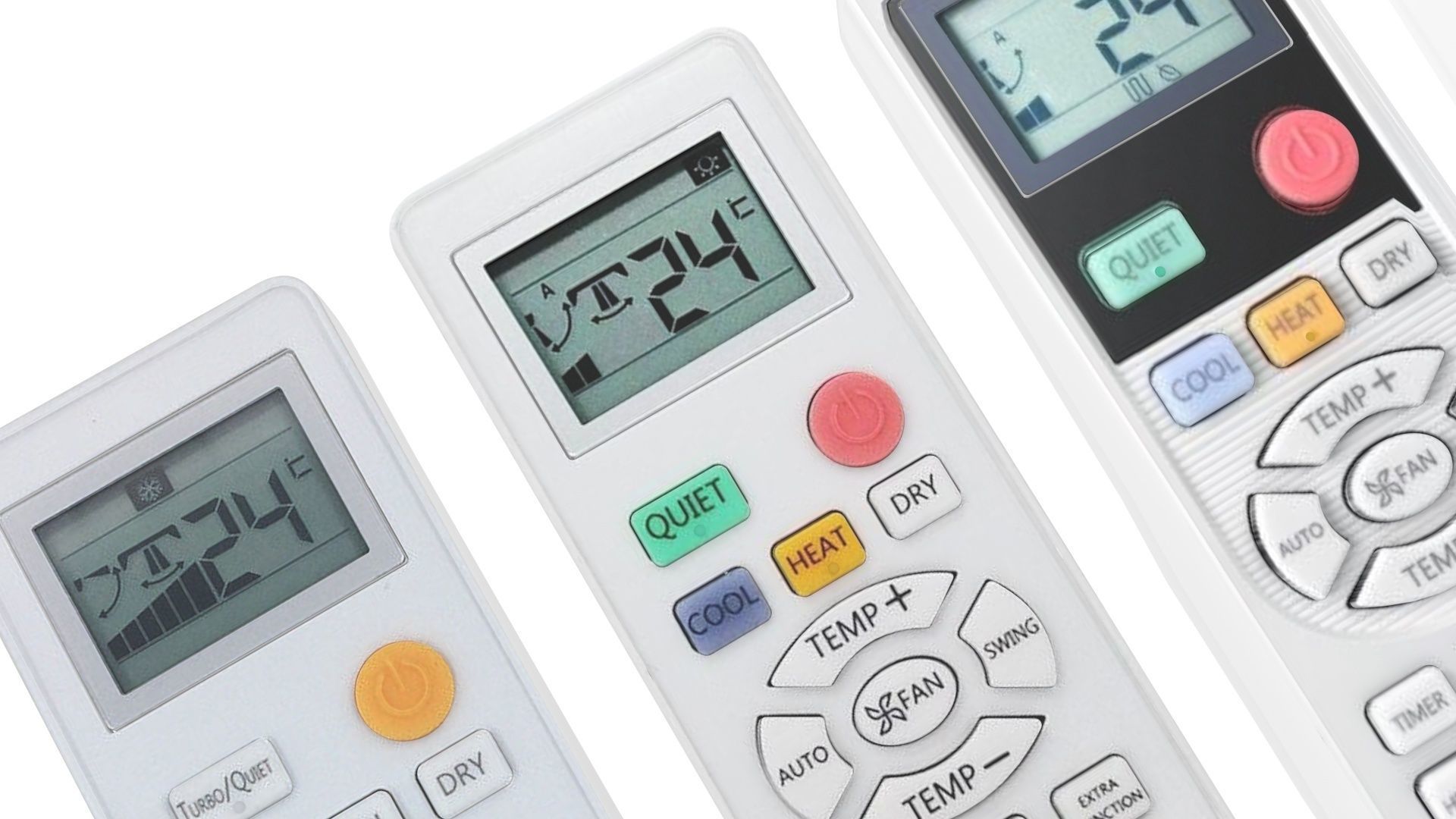 Haier Air Conditioner Remote Controls Set 3D model | CGTrader