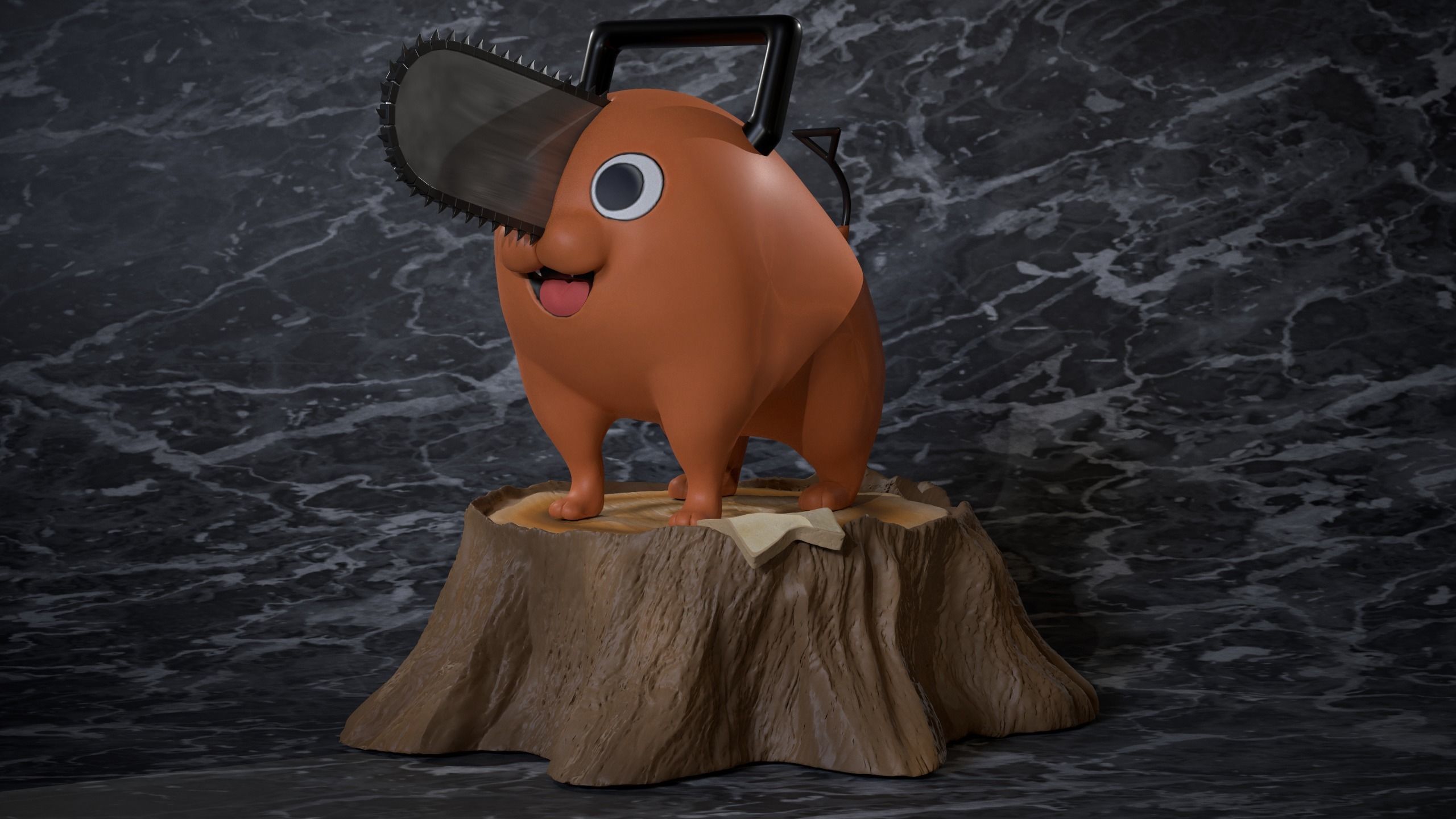 Chainsaw Man - Pochita 3D Print Model 3D model 3D printable | CGTrader