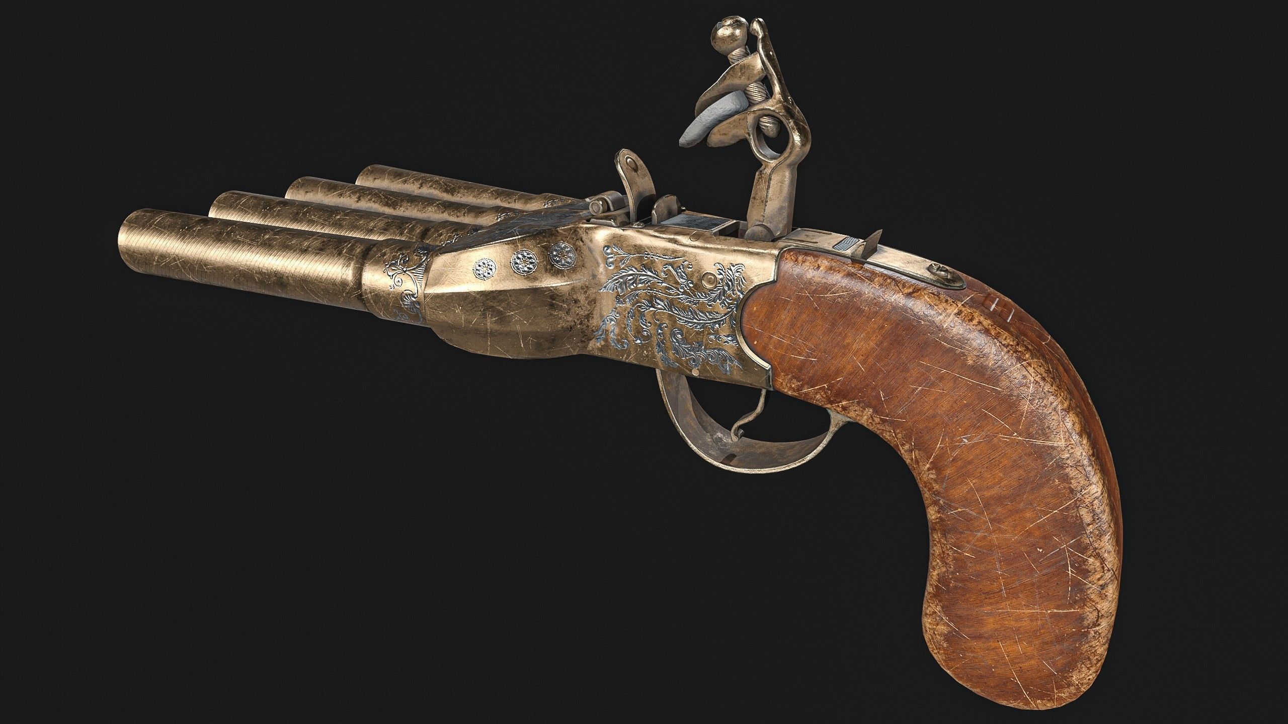 3D model Duck Foot Pistol VR / AR / low-poly | CGTrader