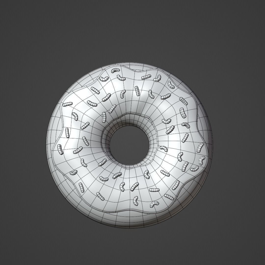 Stylized donut 3d model 3D model | CGTrader