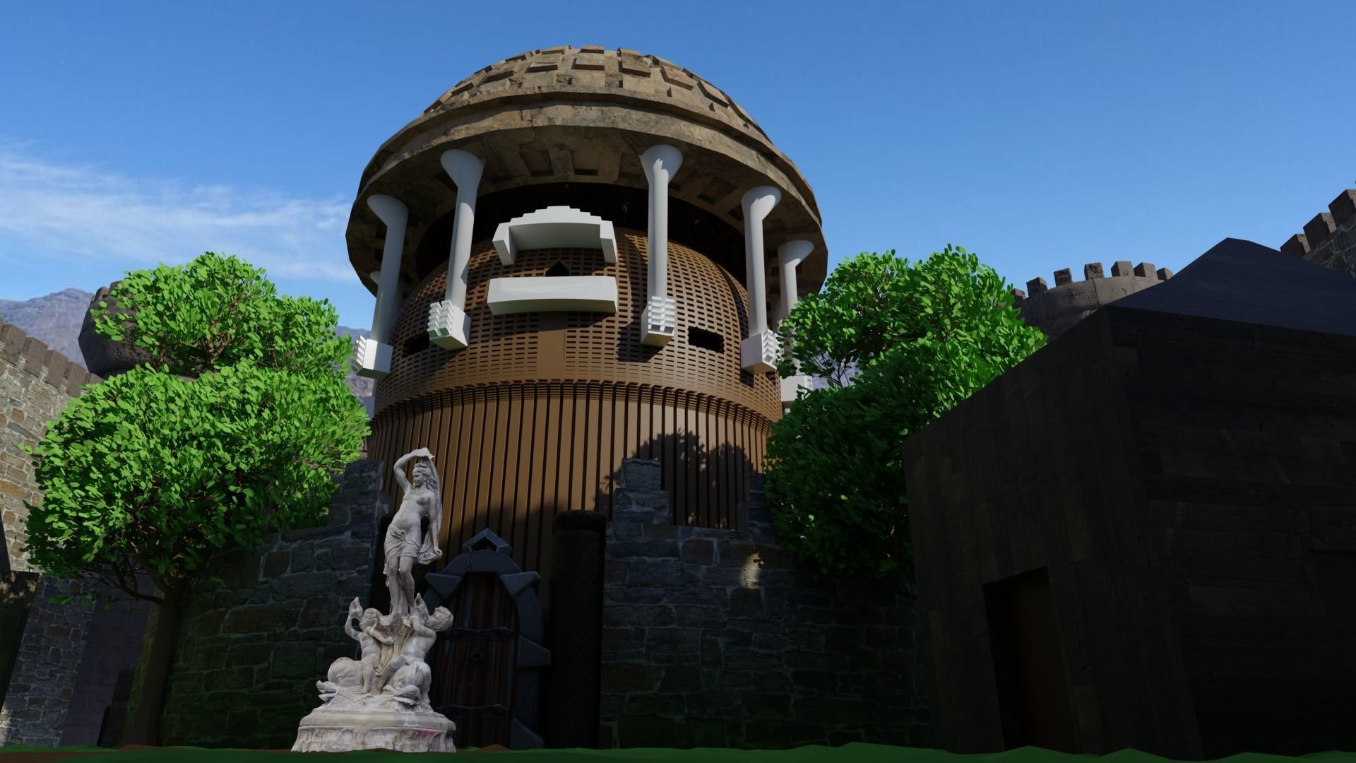 simple princess castle 3D model | CGTrader